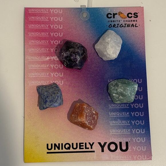 Crystal Rock | Other | Chunky Rough Crystal Jibbitz Set | Poshmark